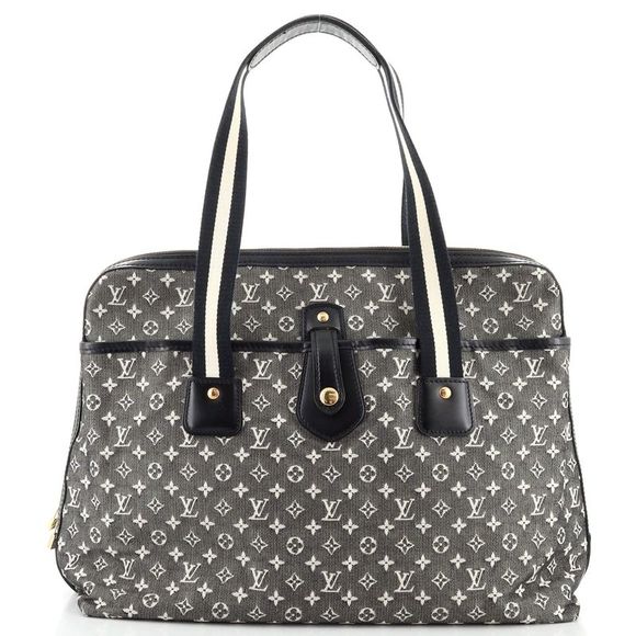 Louis Vuitton | Bags | Louis Vuitton Mary Kate Tote Mini Lin Blue ...